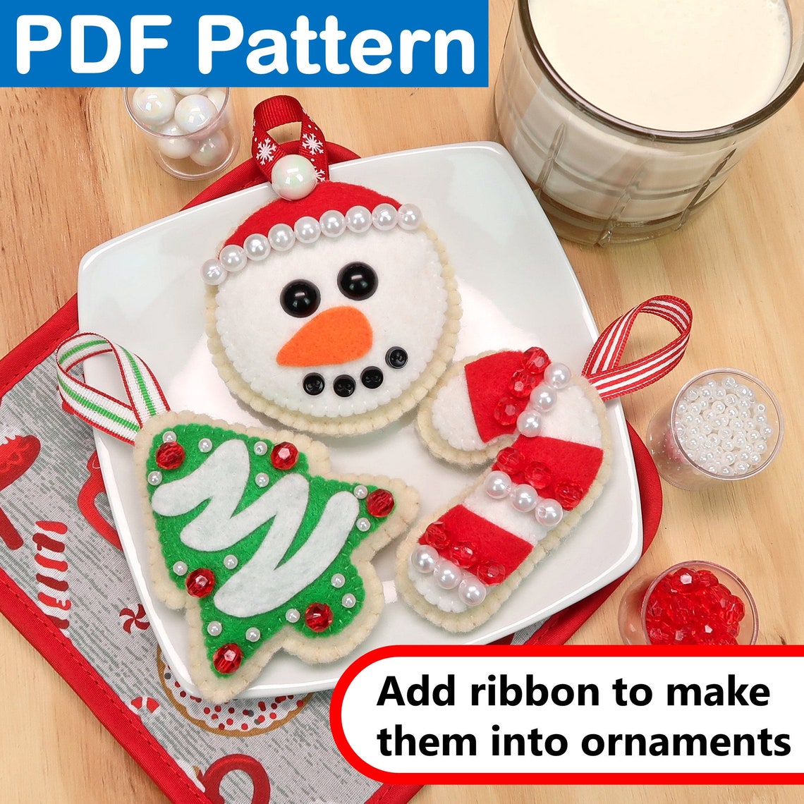 PDF Pattern for Christmas/holiday Sugar Cookie Decorating Set - Etsy