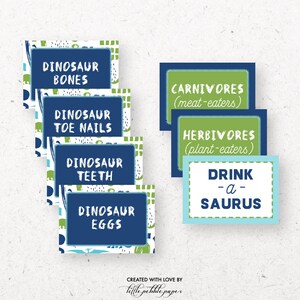 Dinosaur Party Signs, Dinosaur Birthday, Dinosaur Table Signs, Dinosaur ...