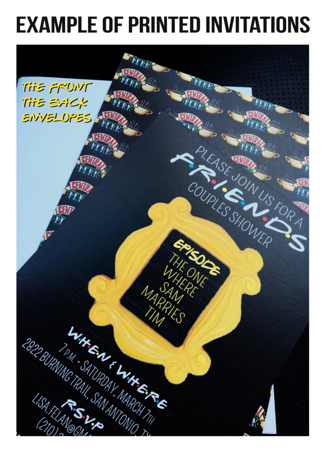 FRIENDS TV Show Invitation Friends Party Birthday Party - Etsy Australia