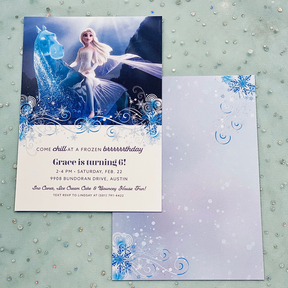 Frozen 2 Birthday Invitation Frozen Birthday Invite Frozen 2 - Etsy
