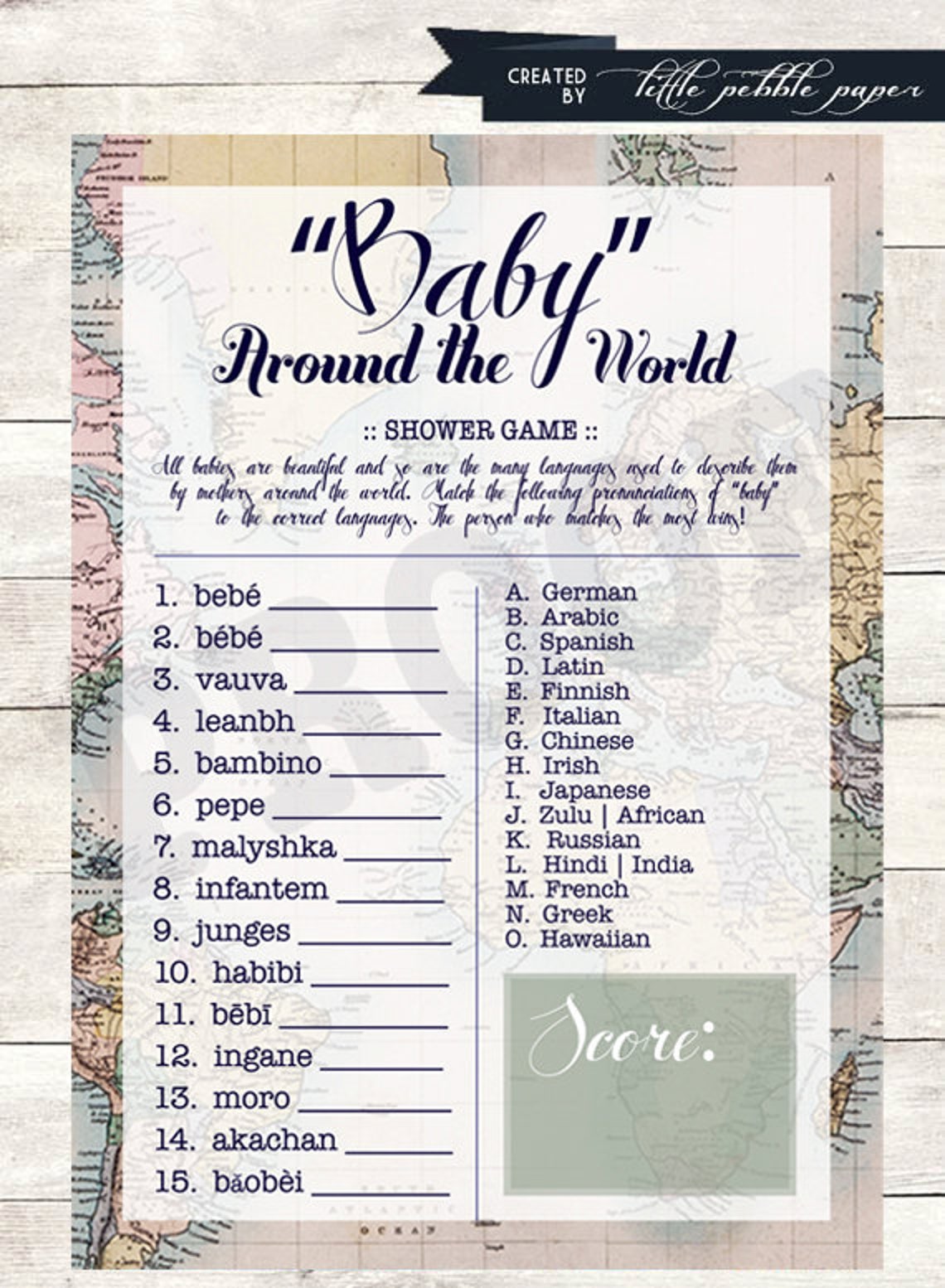 Diaper Raffle Printable Welcome to the World Baby World Baby - Etsy