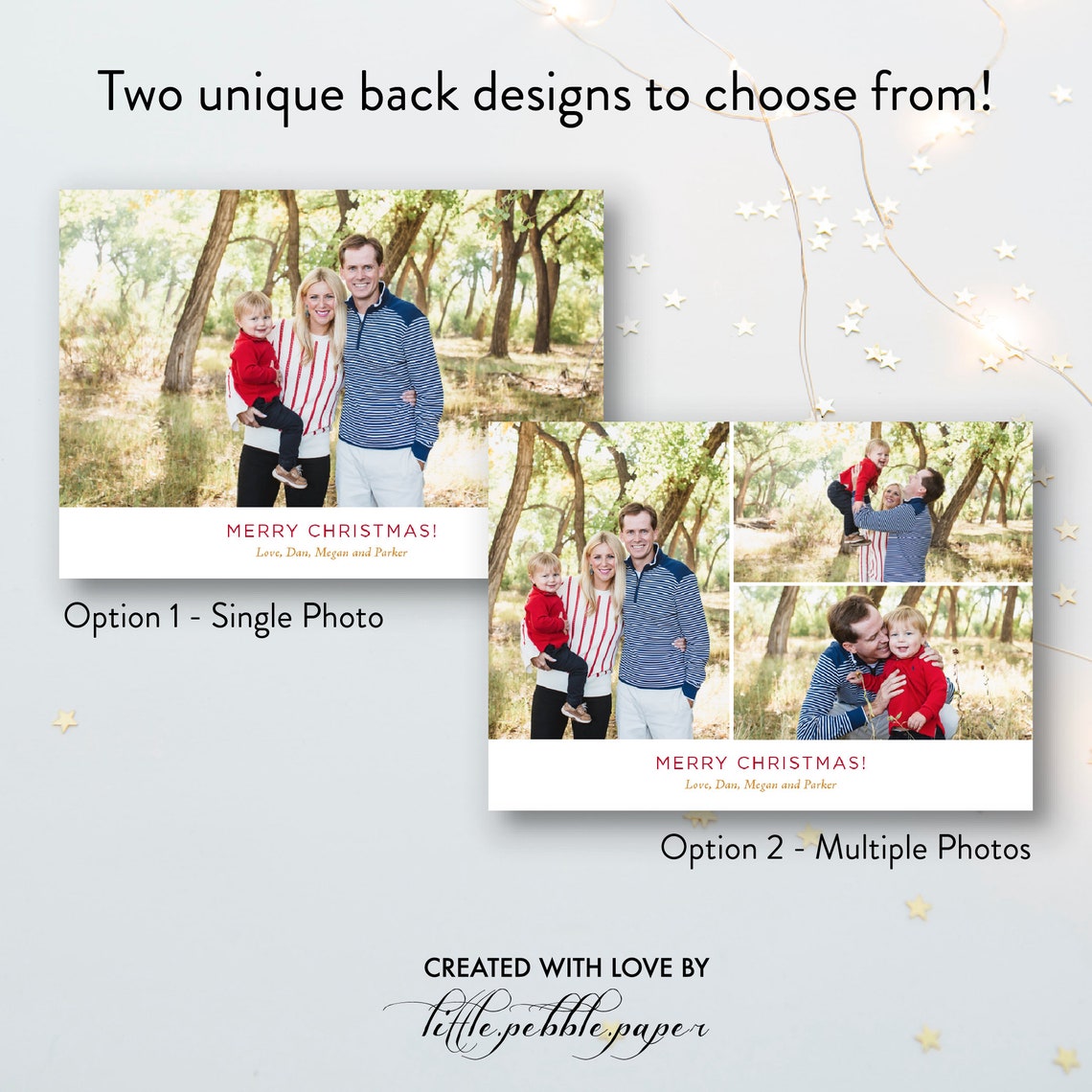 Family Photo Christmas Card Family Photo Card Photo Holiday | Etsy