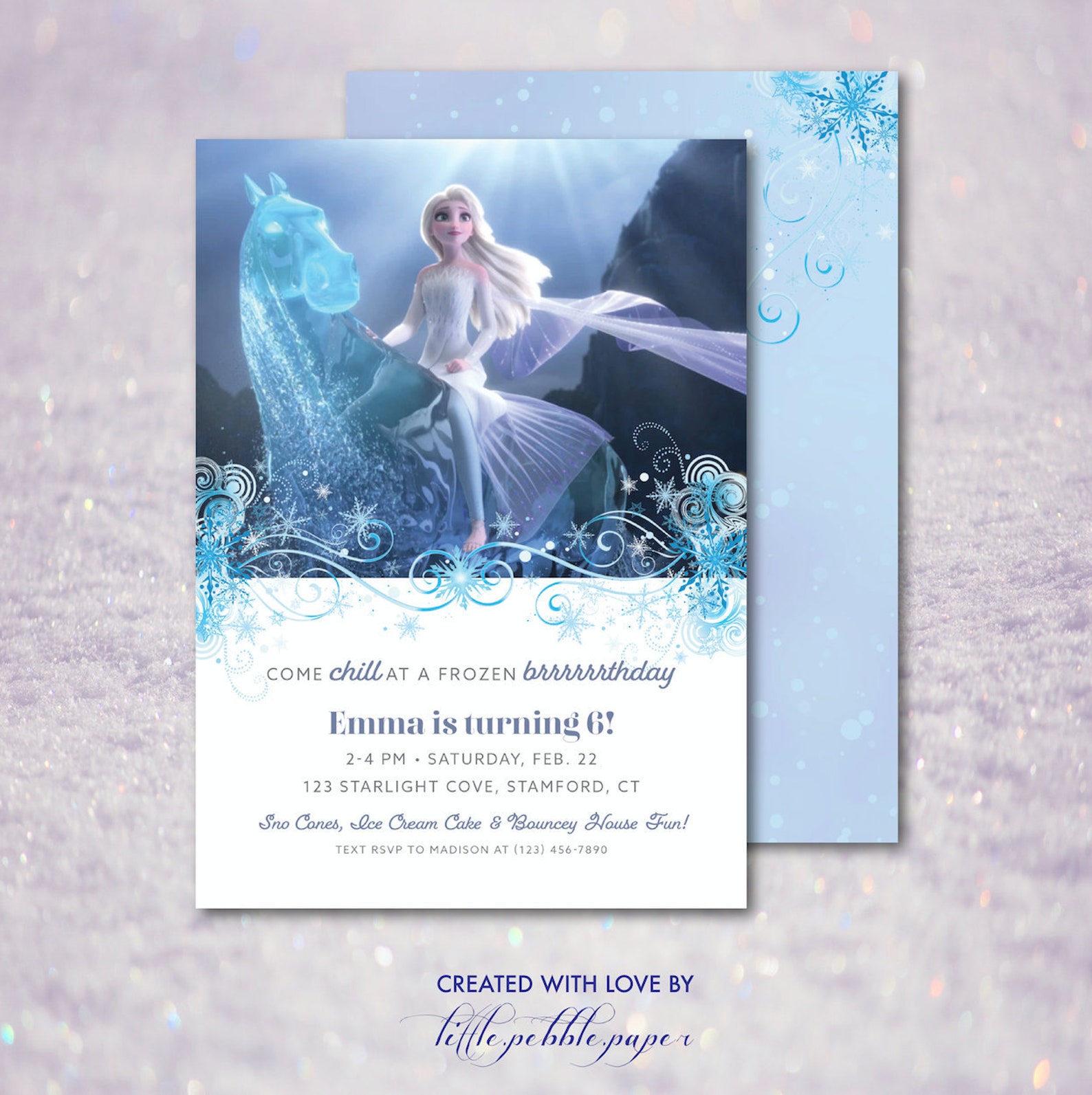 Frozen 2 Birthday Invitation Frozen Birthday Invite Frozen 2 - Etsy