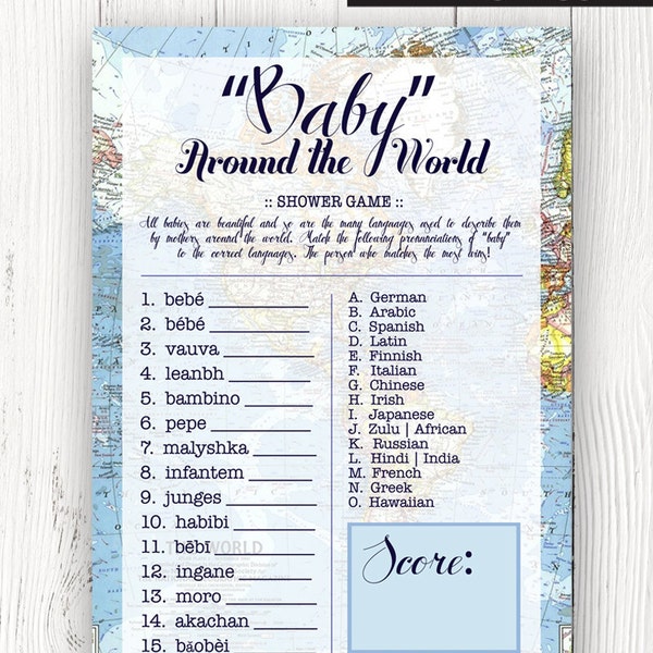 World Baby Shower - Etsy