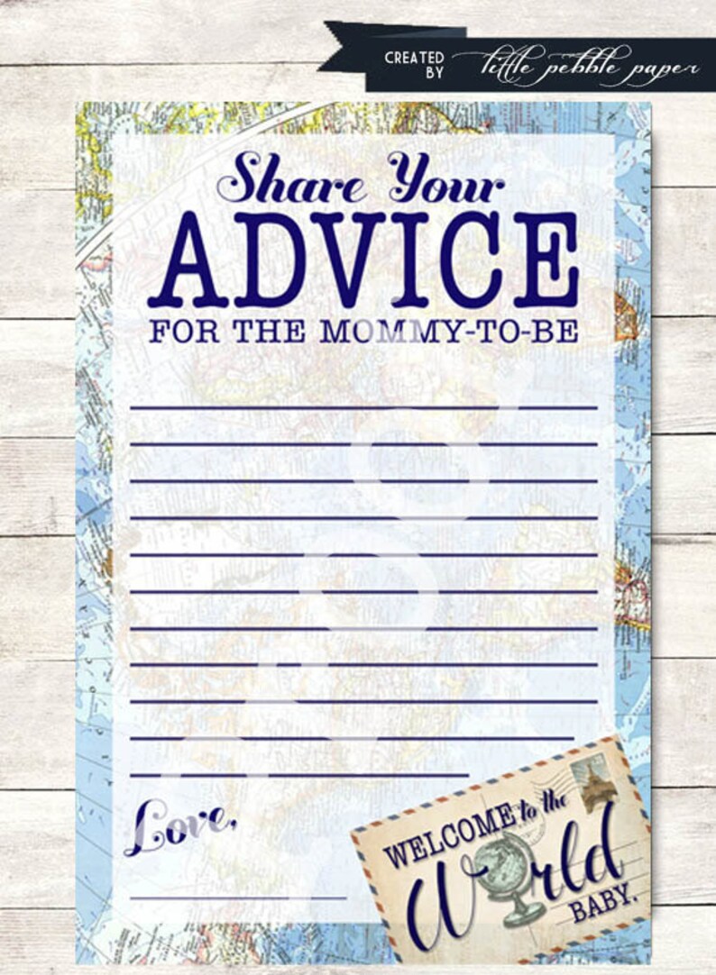 Diaper Raffle Printable Welcome to the World Baby Boy World | Etsy