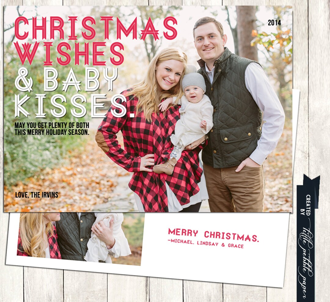 Family Christmas Card Printable, Photo Christmas Card, Custom Christmas ...