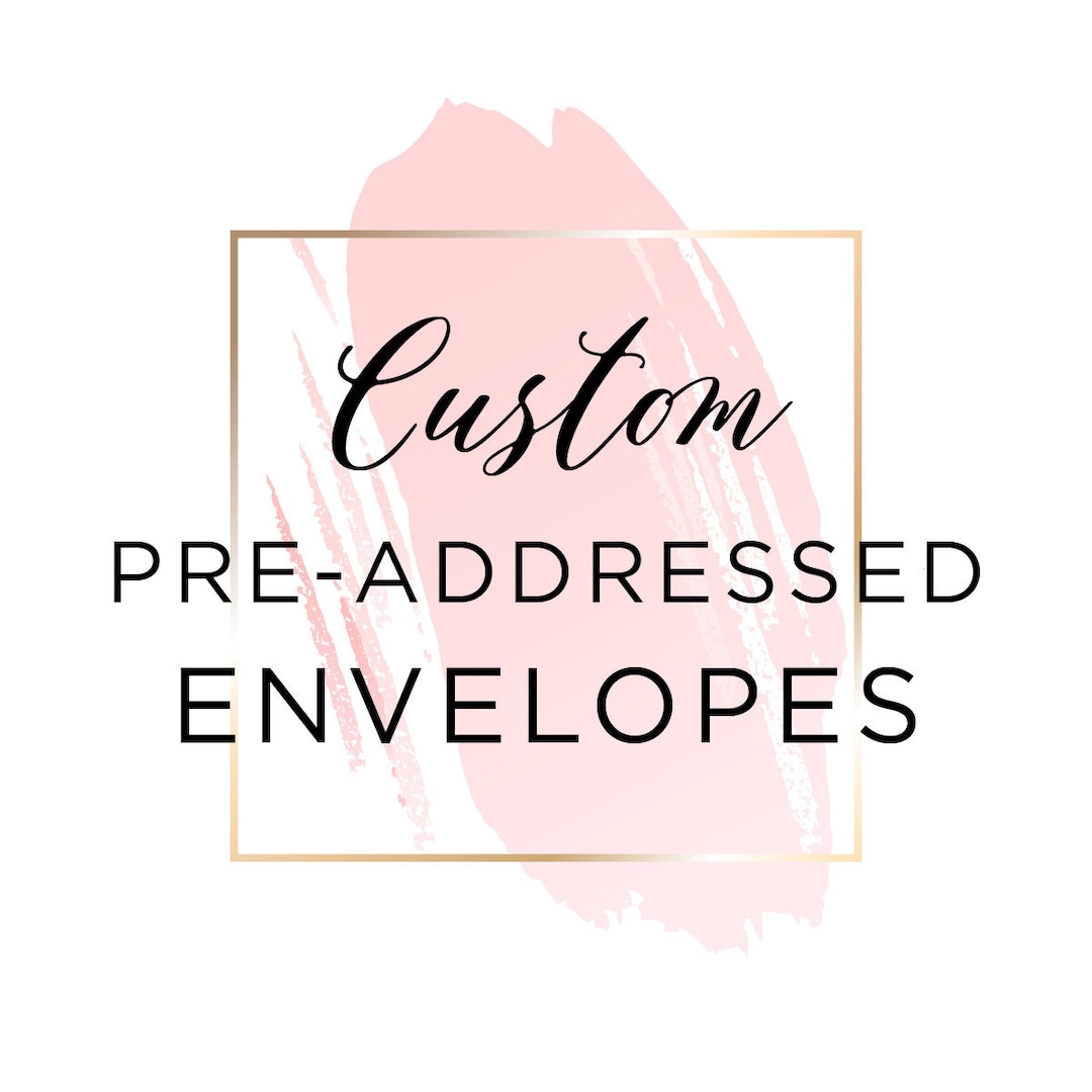 Custom Pre-addressed Envelopes, Custom Envelope Design, Custom ...