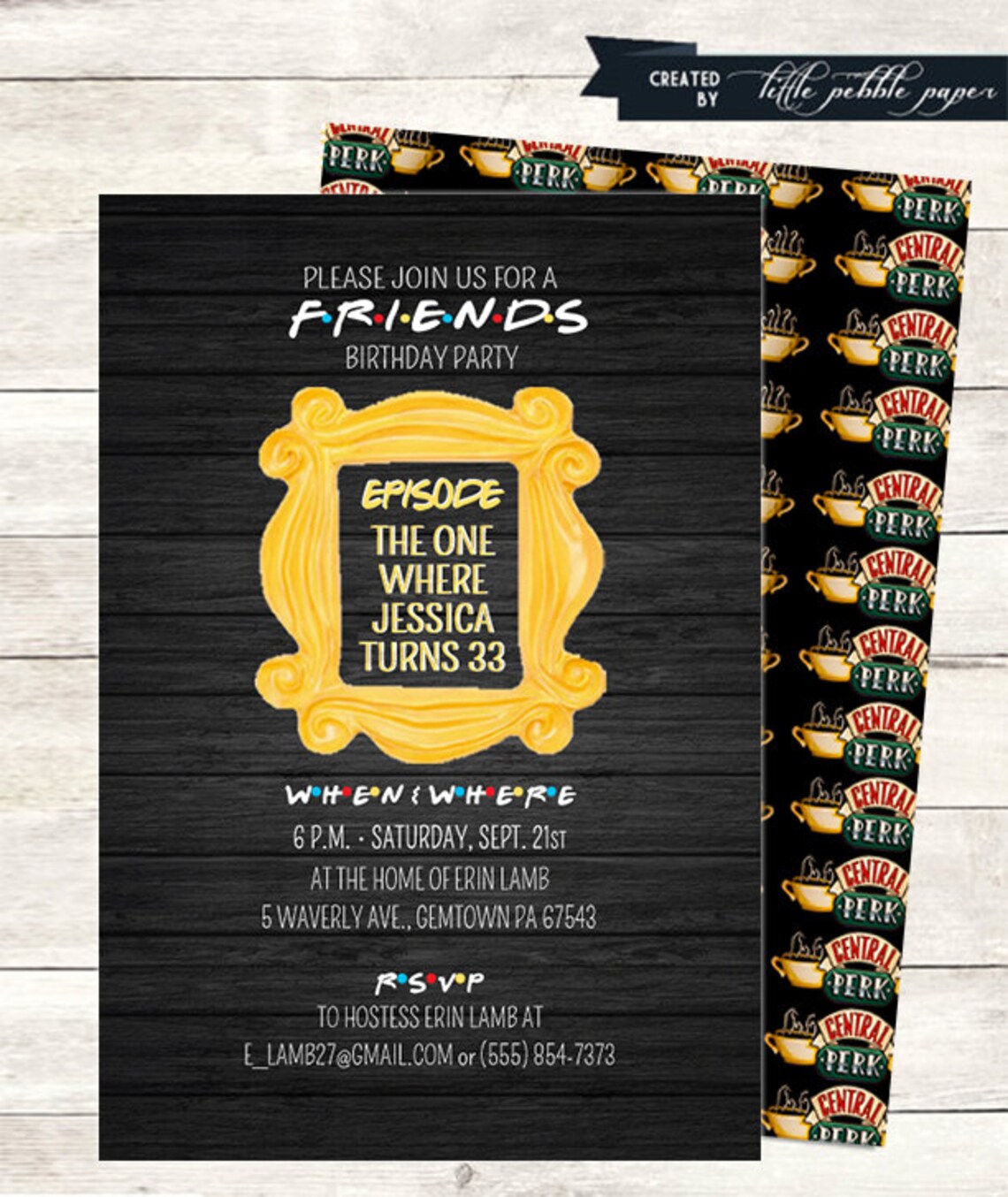 FRIENDS TV Show Invitation Friends Party Birthday Party - Etsy Australia