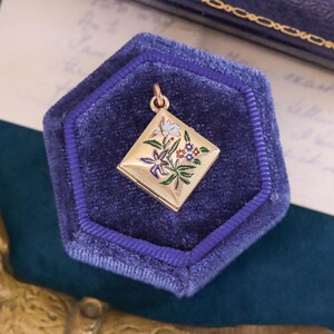 Antique Enamel Locket of 12k Gold - Etsy