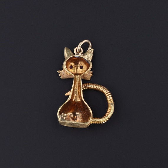 14kt gold cat charm - munimoro.gob.pe