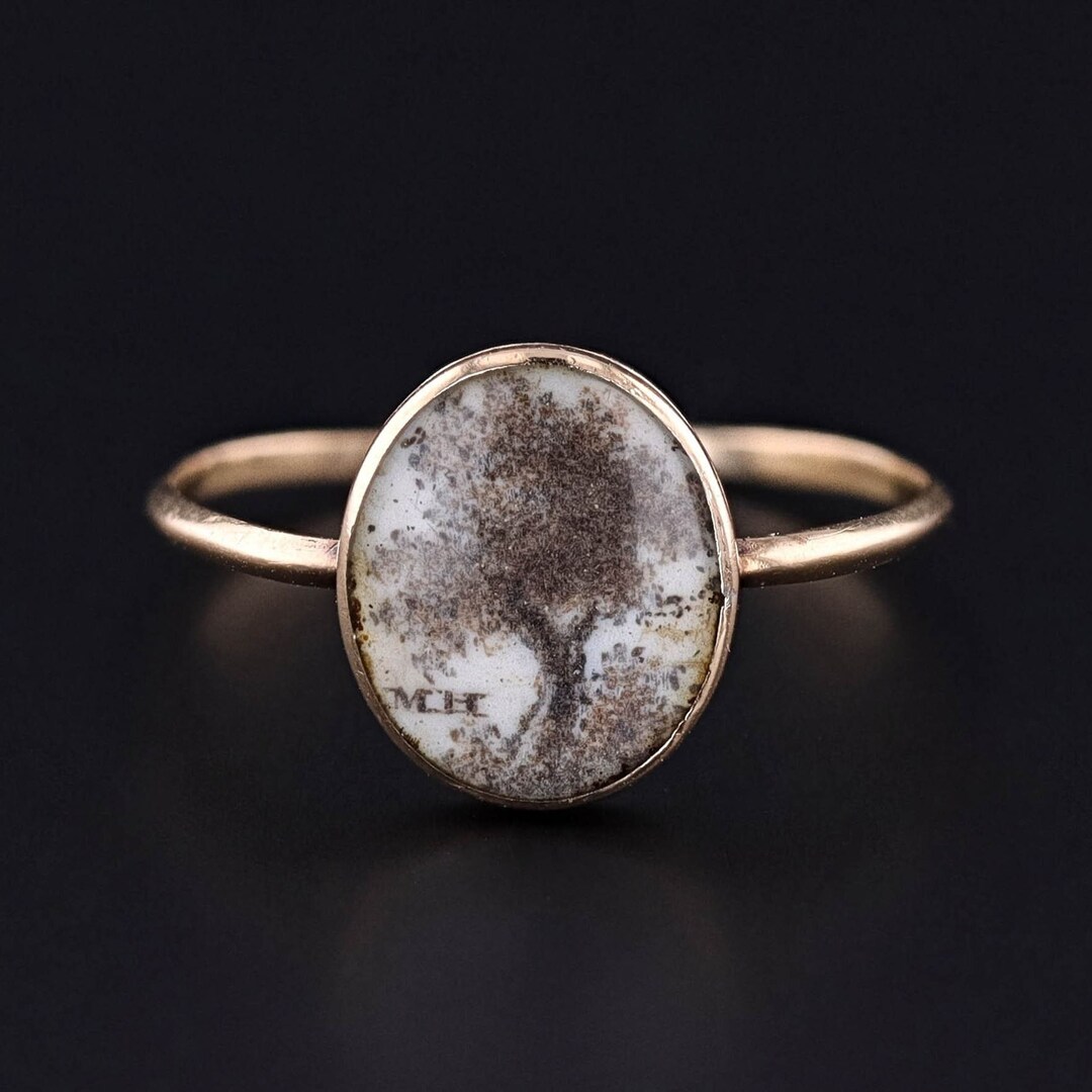 Antique Rock Crystal Tree of Life Ring - Etsy