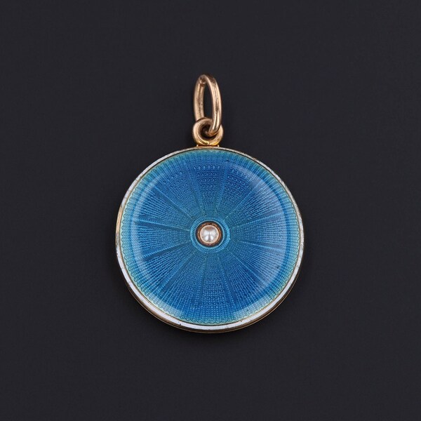 Enamel Locket - Etsy