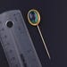 Antique Azurite Malachite Peacock Eye Stickpin of 15ct Gold - Etsy