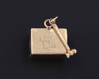 14k Yellow Gold Mad Money Emergency Cash Charm/pendant - Etsy