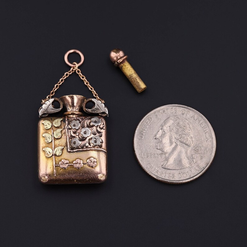 Antique Victorian Gold Filled Perfume Charm - Etsy