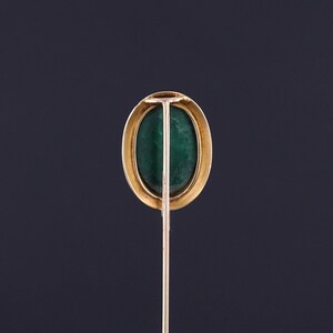 Antique Azurite Malachite Peacock Eye Stickpin of 15ct Gold - Etsy