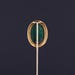 Antique Azurite Malachite Peacock Eye Stickpin of 15ct Gold - Etsy