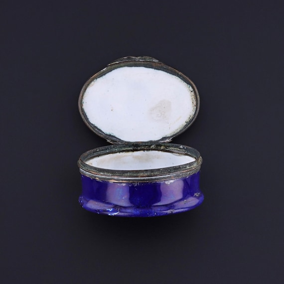 Antique Georgian Enamel Patch Box - Gem