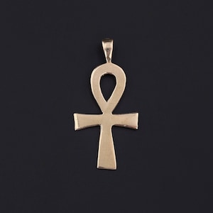 Vintage Ankh Pendant of 14k Gold - Etsy