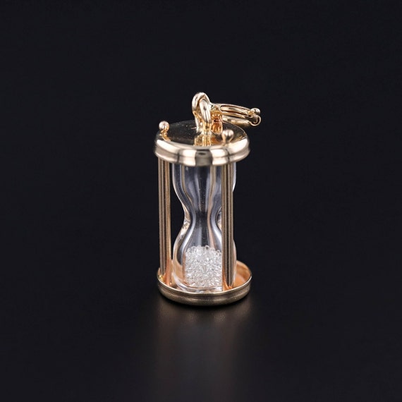 Vintage hourglass charm of - Gem