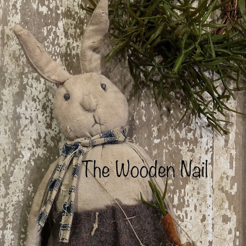 Primitive Rabbit - Etsy