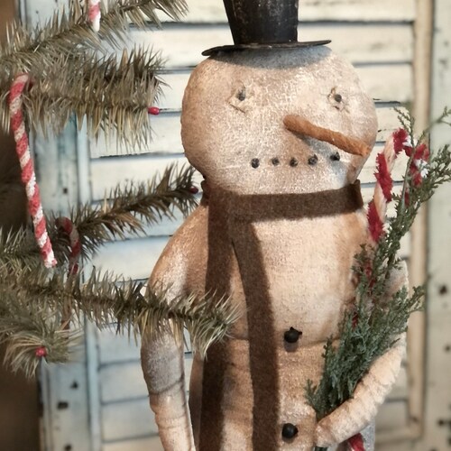 ETBC191 Prim Tall Snowman Epattern Digital - Etsy