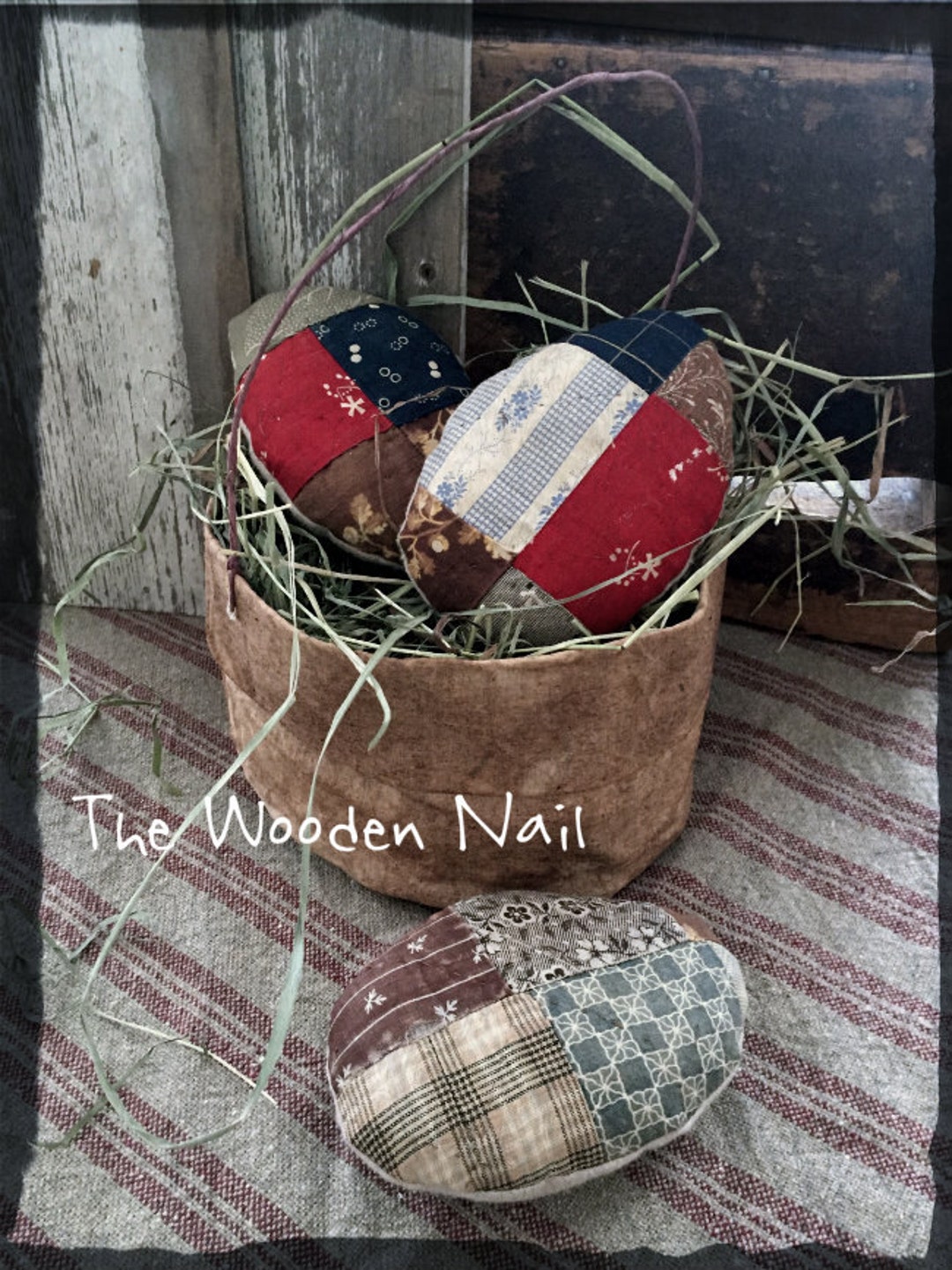 ETBC167 Primitive Prairie Basket and Egg Epattern - Etsy