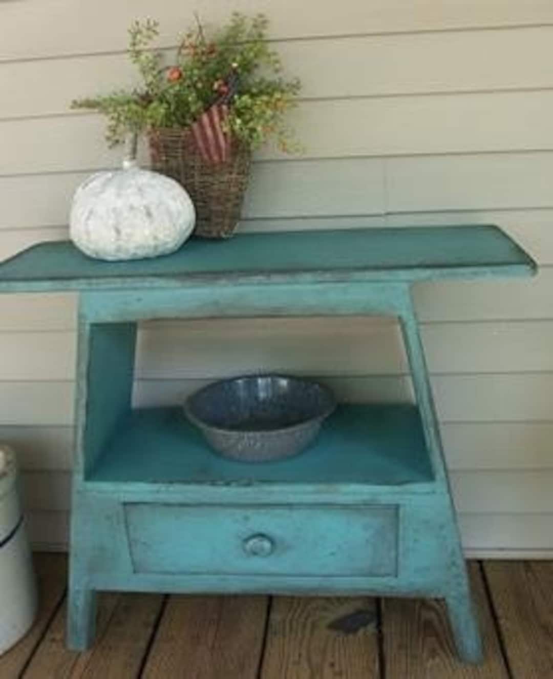 ETWN158 Primitive Crock Washstand Bench - Etsy