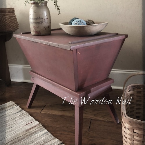 ETWN182 Primitive Doughbox Trencher Bench Table Pattern - Etsy