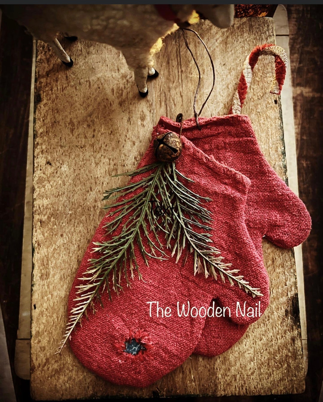 ETBC197 Old Red Mitten Epattern - Etsy