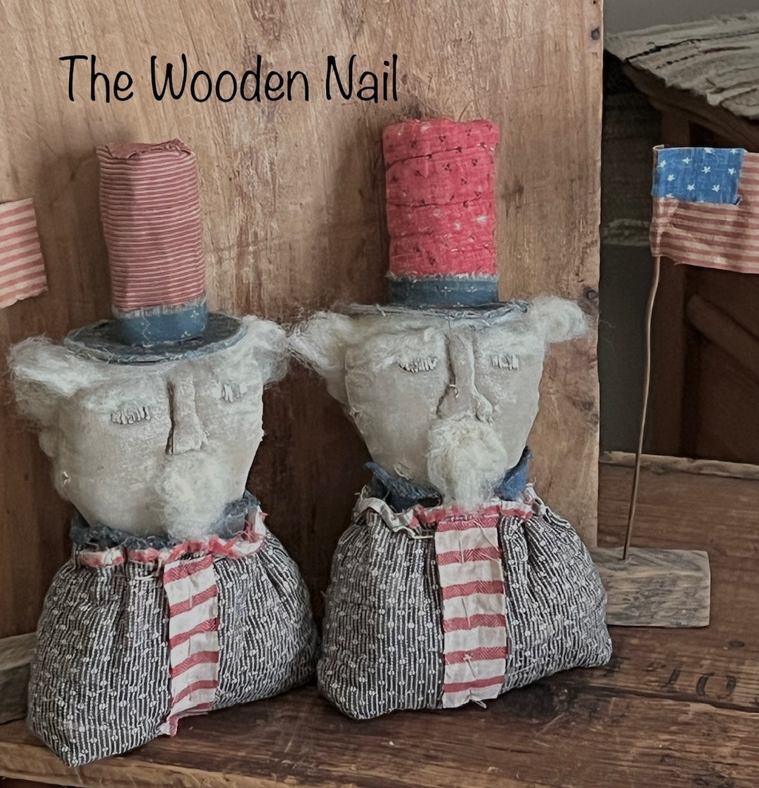 Etbc204primitive Uncle Sam EPATTERN/ PLAN - Etsy