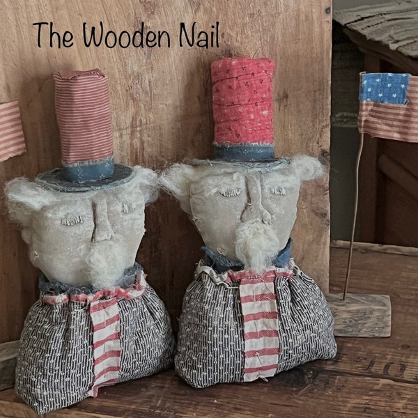 Etbc204primitive Uncle Sam EPATTERN/ PLAN - Etsy