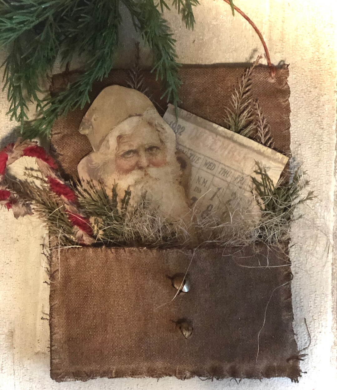 ETBC190 Prim Santa Pocket Epattern - Etsy