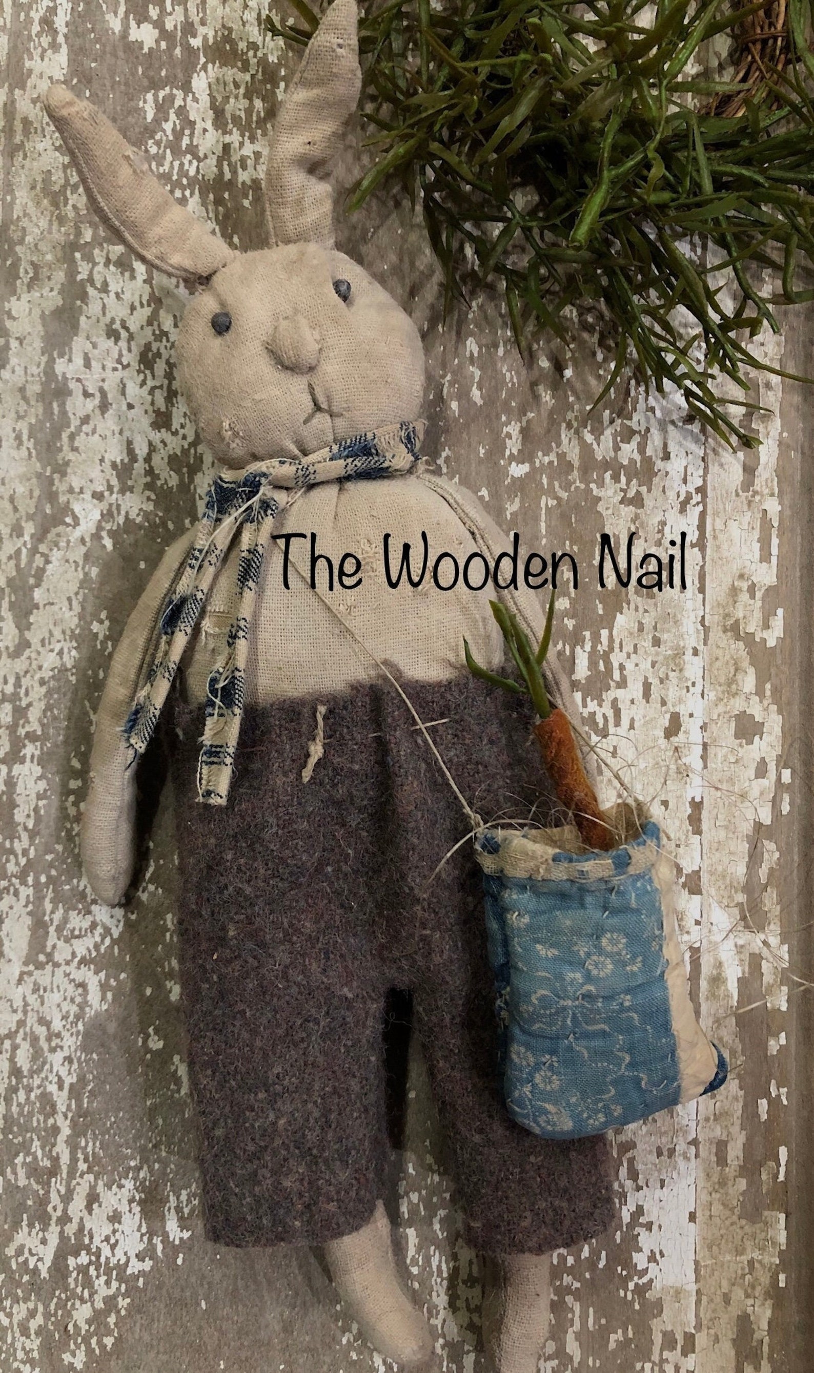 ETBC194 Prim Hanging Bunny Rabbit EPATTERN - Etsy