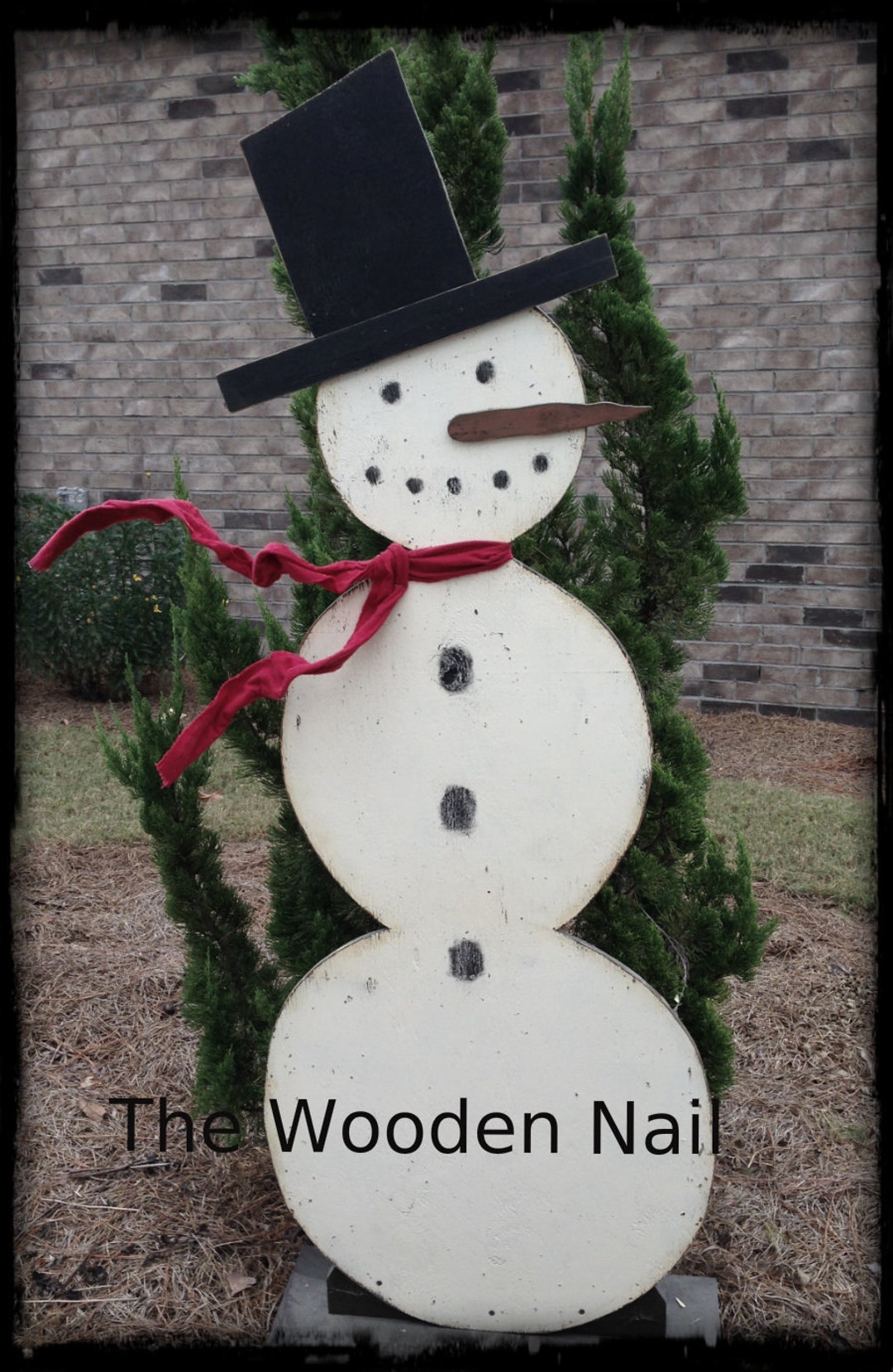 ETBC167 Primitive Wooden Snowman Frosty E-pattern - Etsy