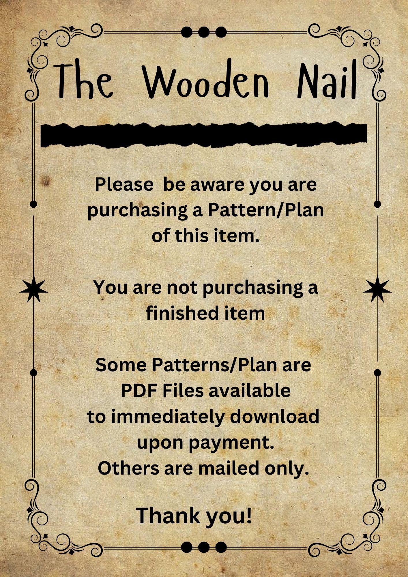 ETWN152 Primitive Trencher Box PATTERN/PLAN - Etsy