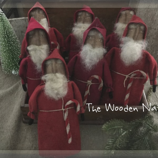 Primitive Santa Pattern - Etsy