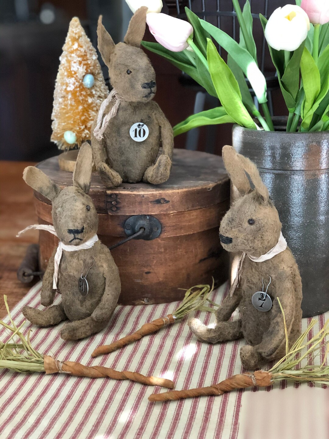 ETBC187 Tiny Rabbit EPATTERN/PLAN - Bunny Easter Primitive - Etsy