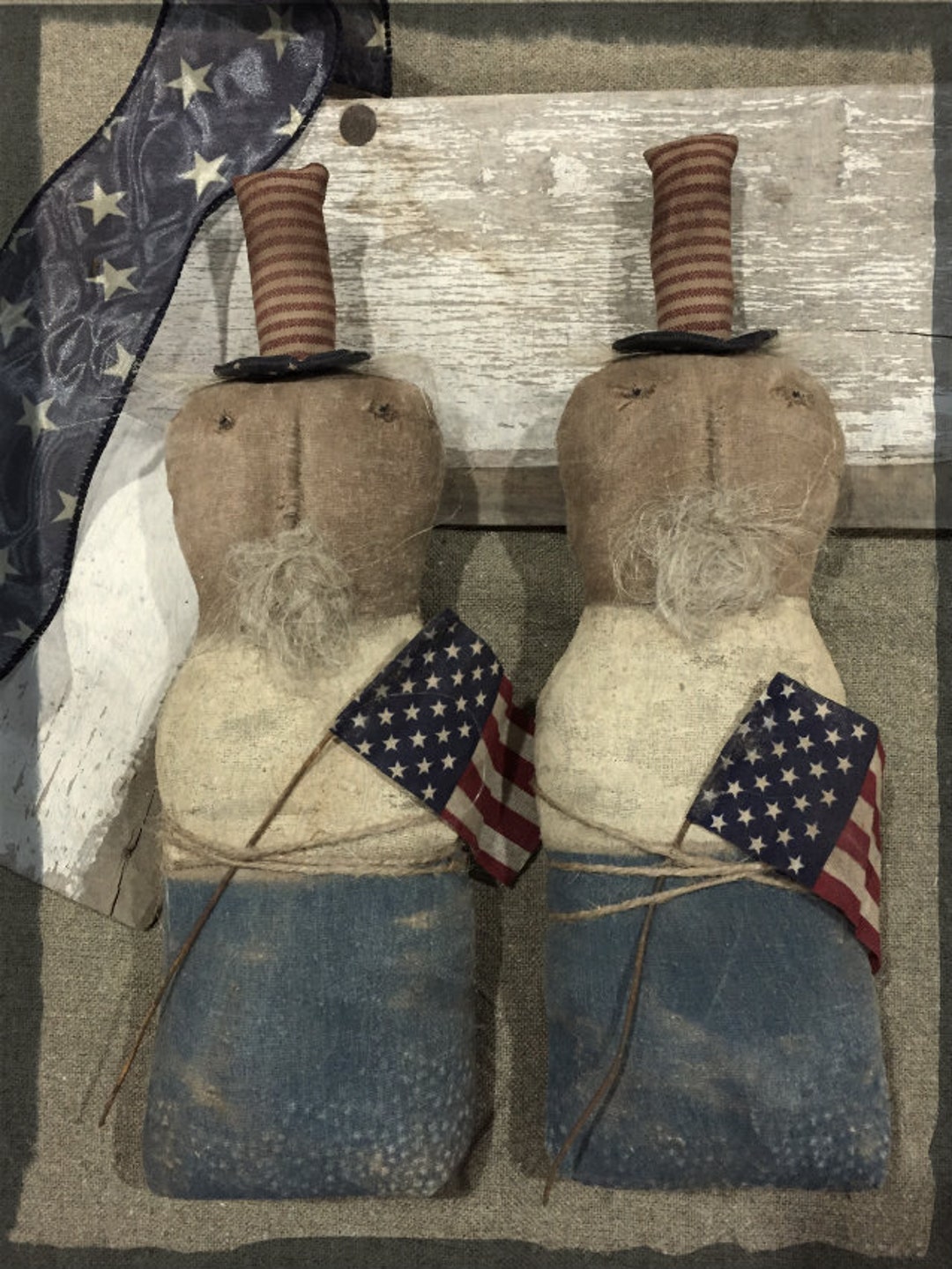 ETBC173 Prim Uncle Sam Shelf Sitter Epattern - Etsy
