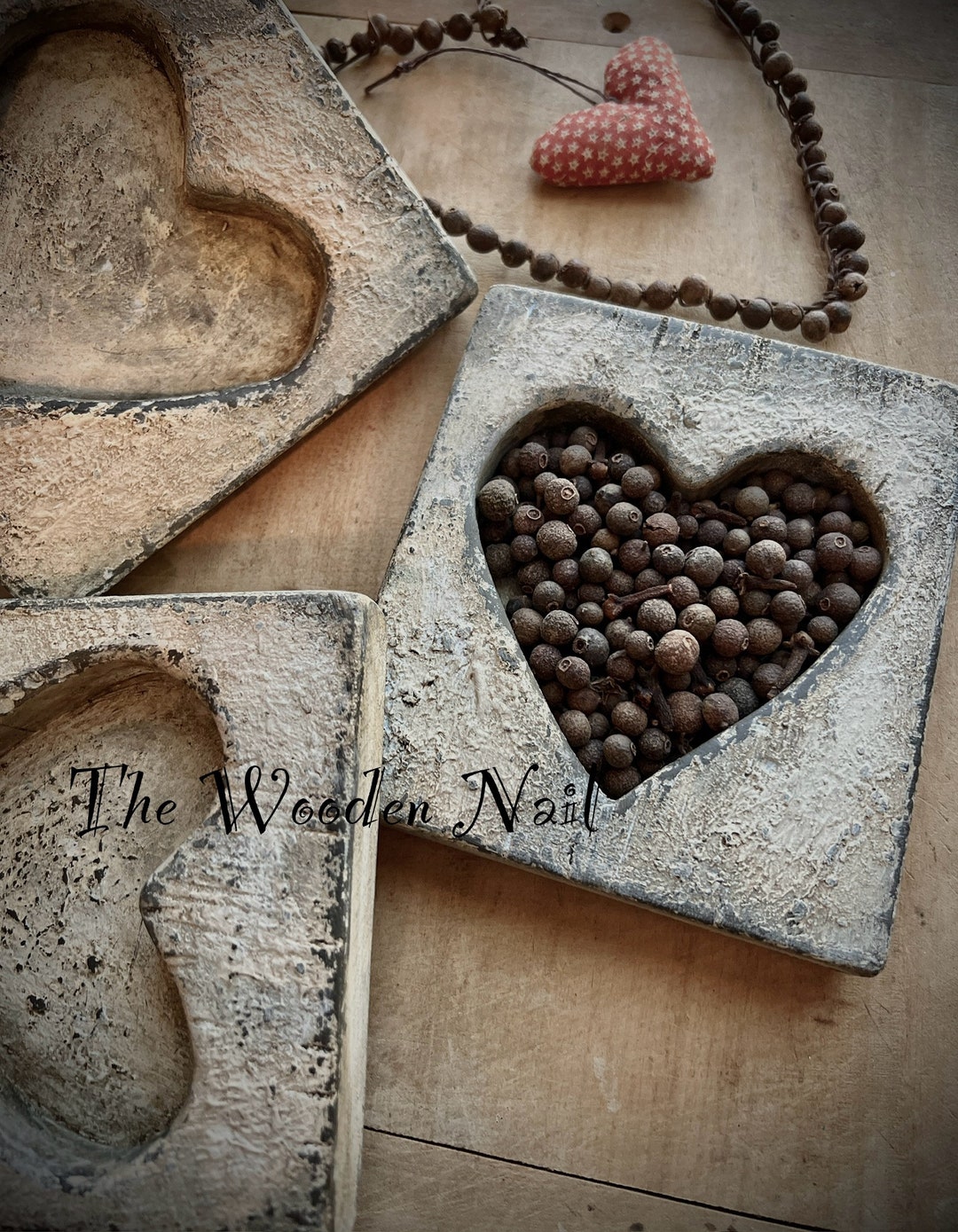 Primitive Heart Mold Allspice and Clove - Etsy