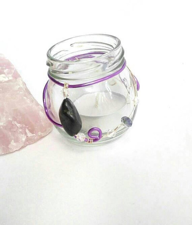 Tea Light Candle Holder, Upcycle Home Decor, Upcycle Candle Holder ...