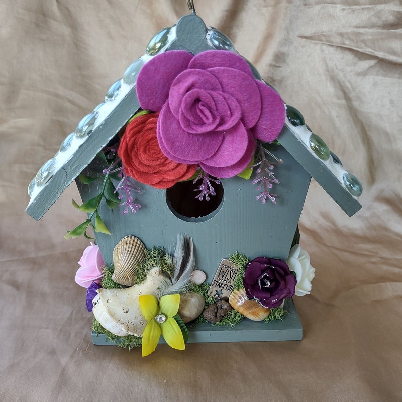 Seashell Birdhouse - Etsy