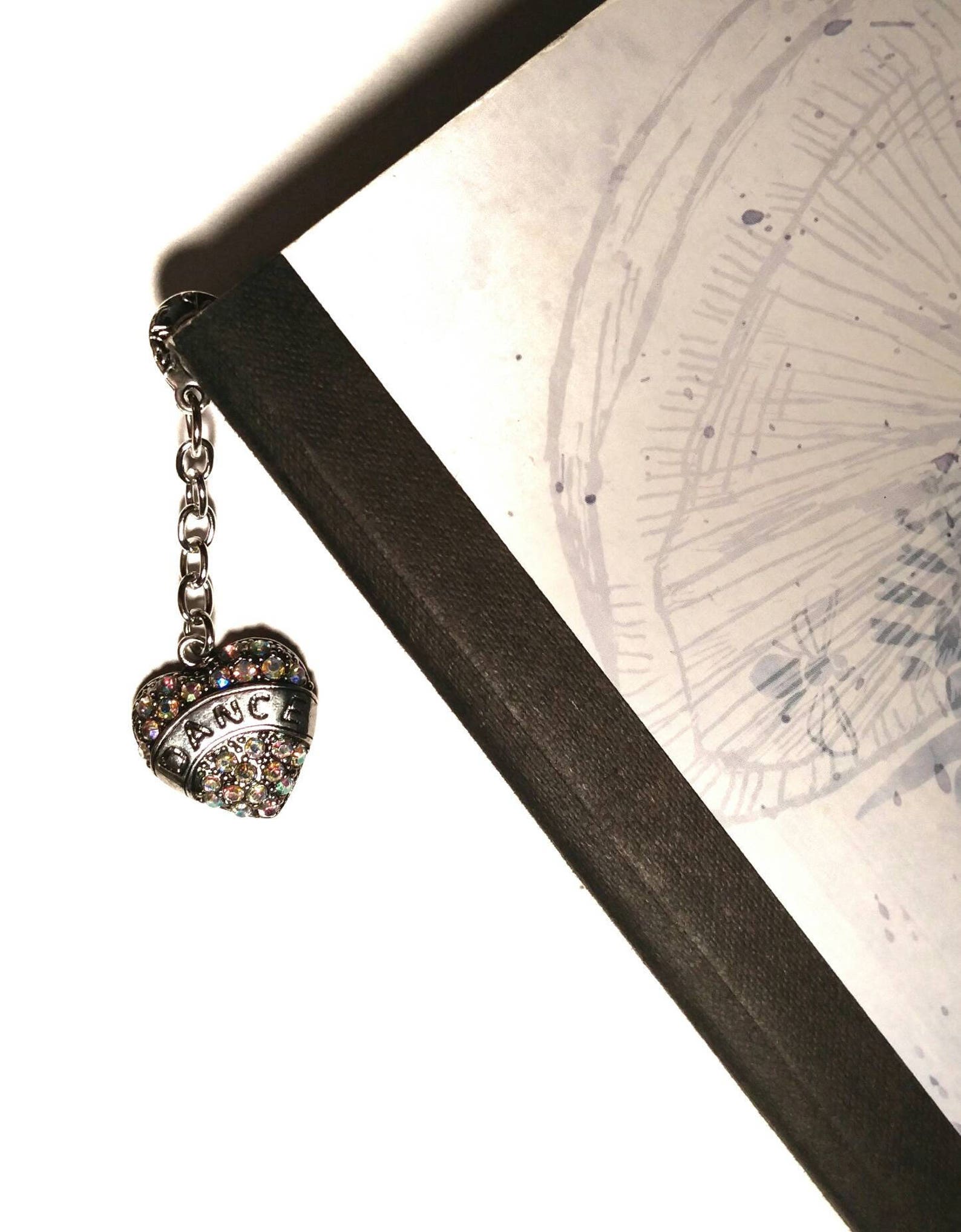 Bedazzled Bookmark, Crystal Bookmark, Dance Bookmark, Heart Bookmark ...