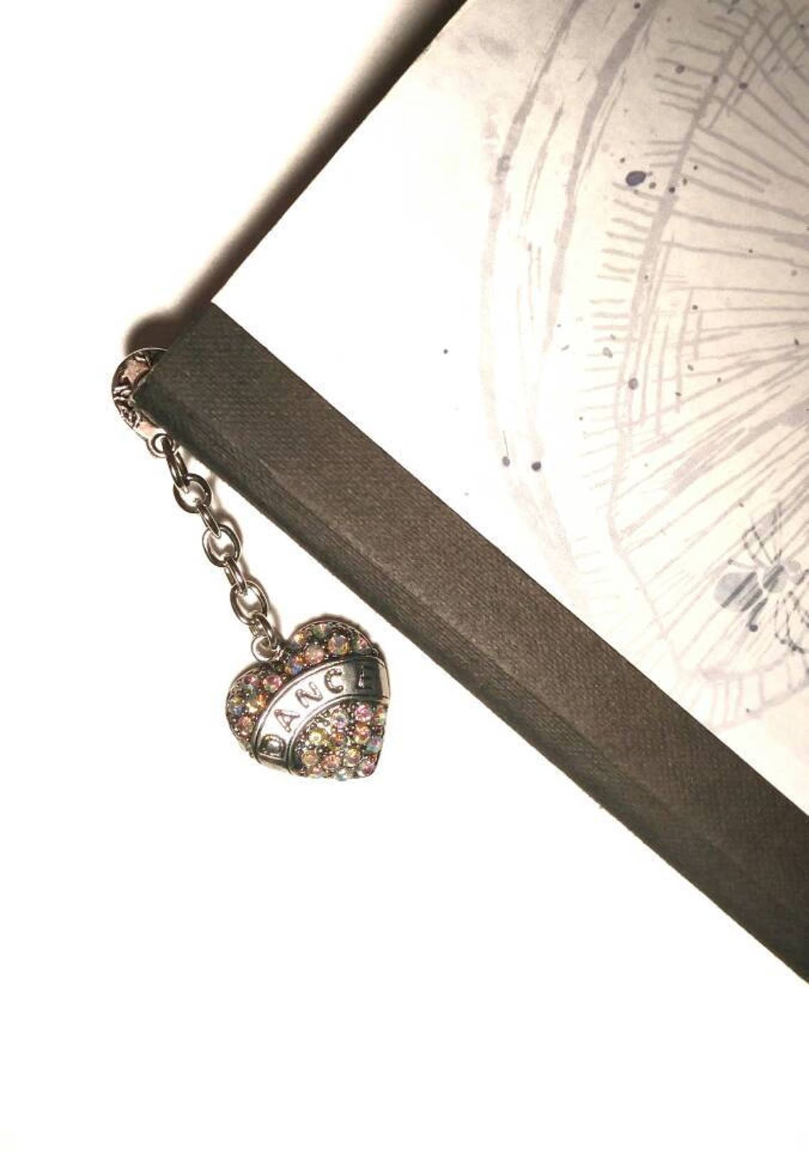 Bedazzled Bookmark, Crystal Bookmark, Dance Bookmark, Heart Bookmark ...