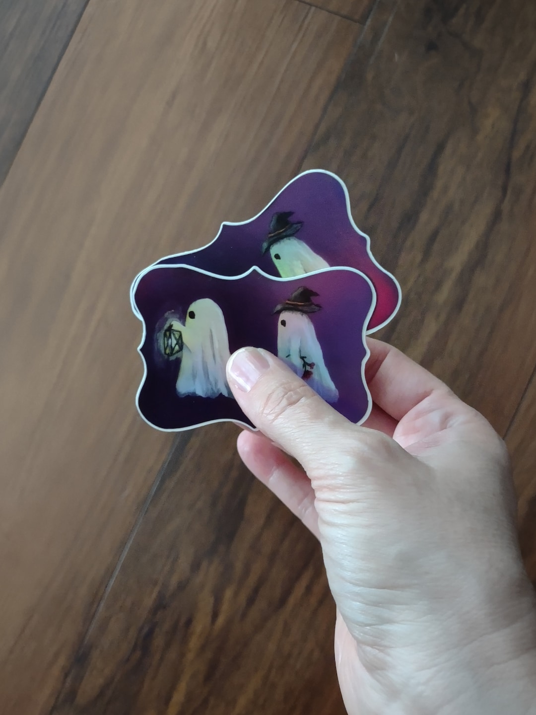 Bestie Ghost Holo Sticker: Friendship Adventure Painting (3 Inch) - Etsy