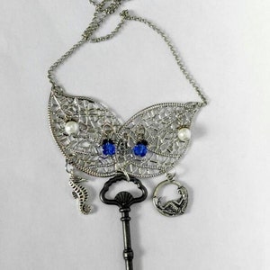 Mermaid Necklace, Underwater Key Necklace, Under the Sea Necklace ...