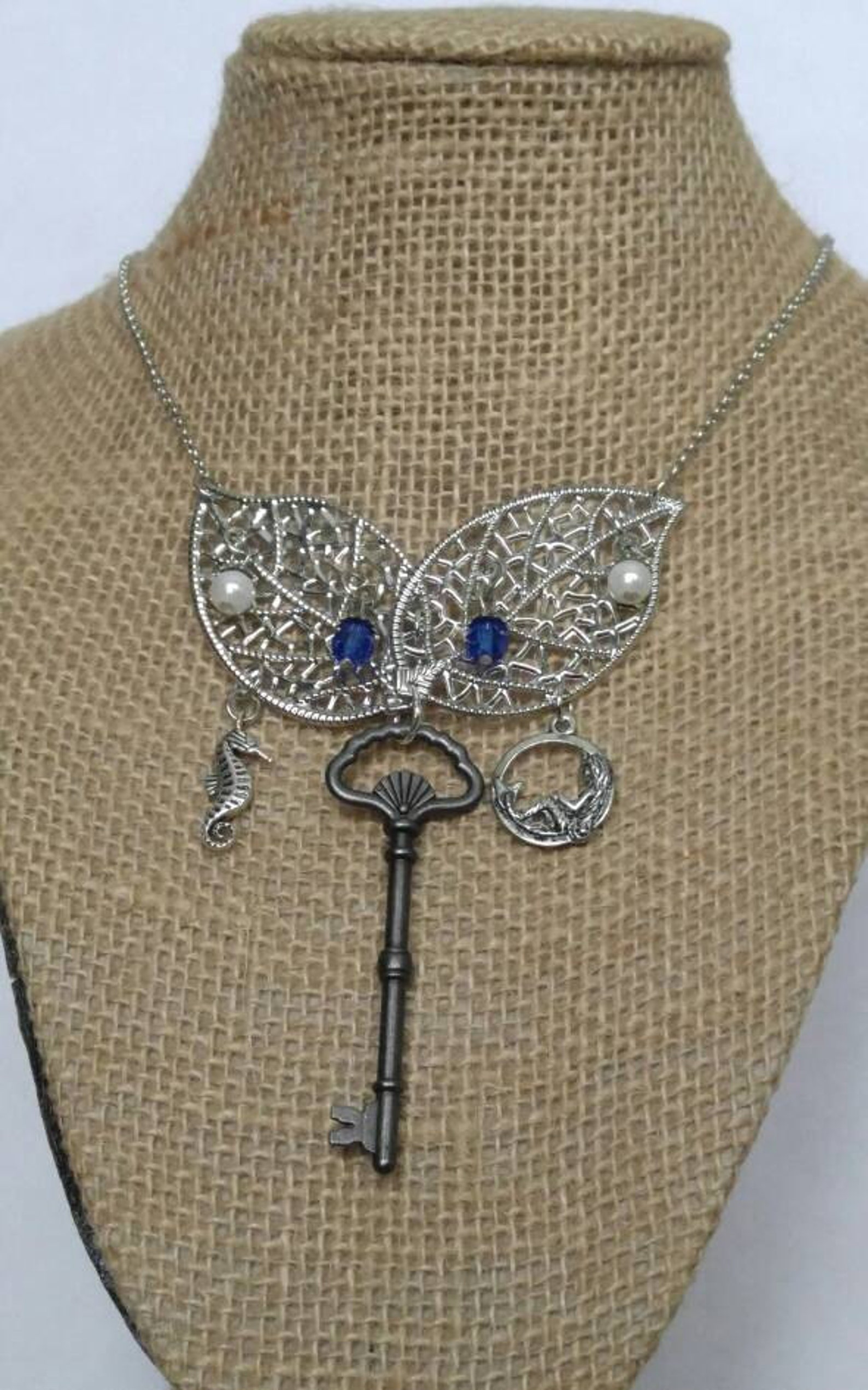 Mermaid Necklace, Underwater Key Necklace, Under the Sea Necklace ...