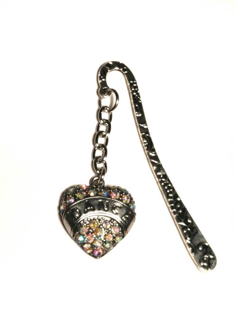 Bedazzled Bookmark, Crystal Bookmark, Dance Bookmark, Heart Bookmark ...