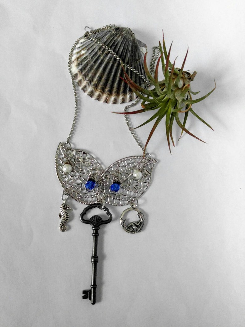 Mermaid Necklace, Underwater Key Necklace, Under the Sea Necklace ...