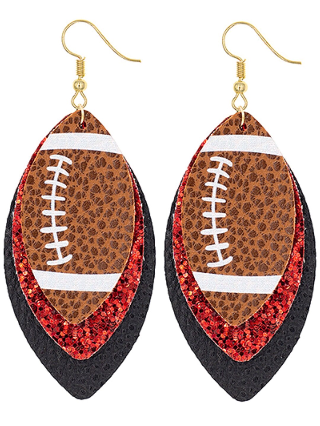 Georgia Team Colors Vegan Leather and Glitter Triple Layer - Etsy